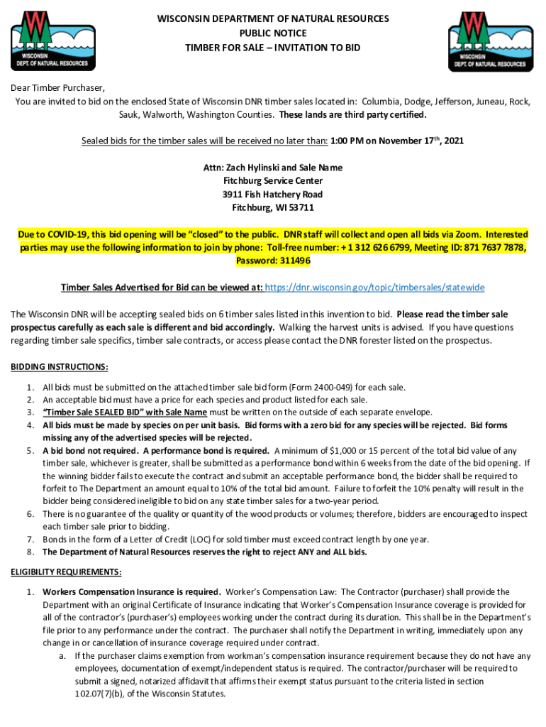 Fillable Online dnr wisconsin dnr.wisconsin.govsitesdefaultWISCONSIN ...