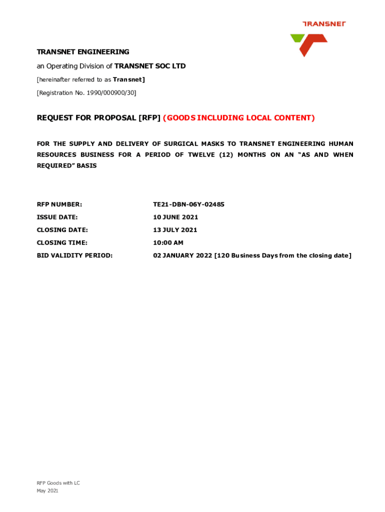 Fillable Online www.etenders.gov.zahomeDownloadREQUEST FOR PROPOSAL RFP ...