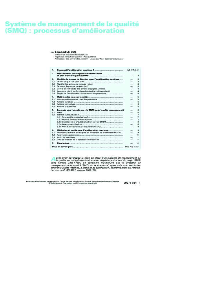 Remplissable En Ligne d1n7iqsz6ob2ad cloudfront Systme de management de la qualit (SMQ ...