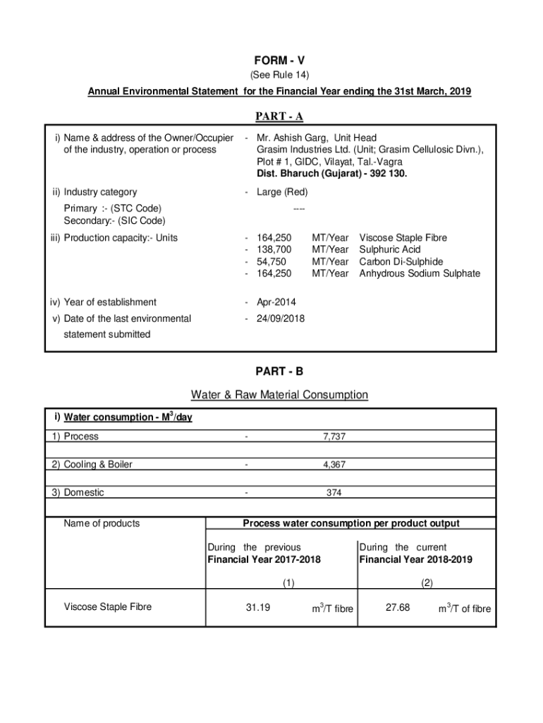 Fillable Online Hindalco Environmental Statement - Hindalco Industries ...