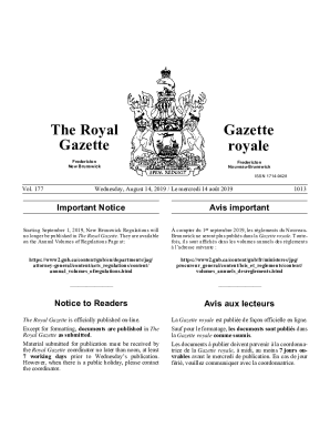 Fillable Online Fillable Online The Royal Gazette - Service Nouveau ...