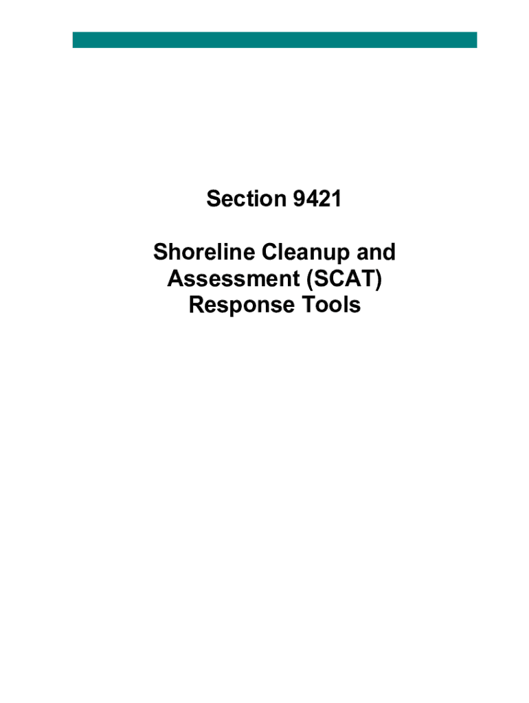 Fillable Online Shoreline Cleanup and Assessment Technique (SCAT) Fact ...