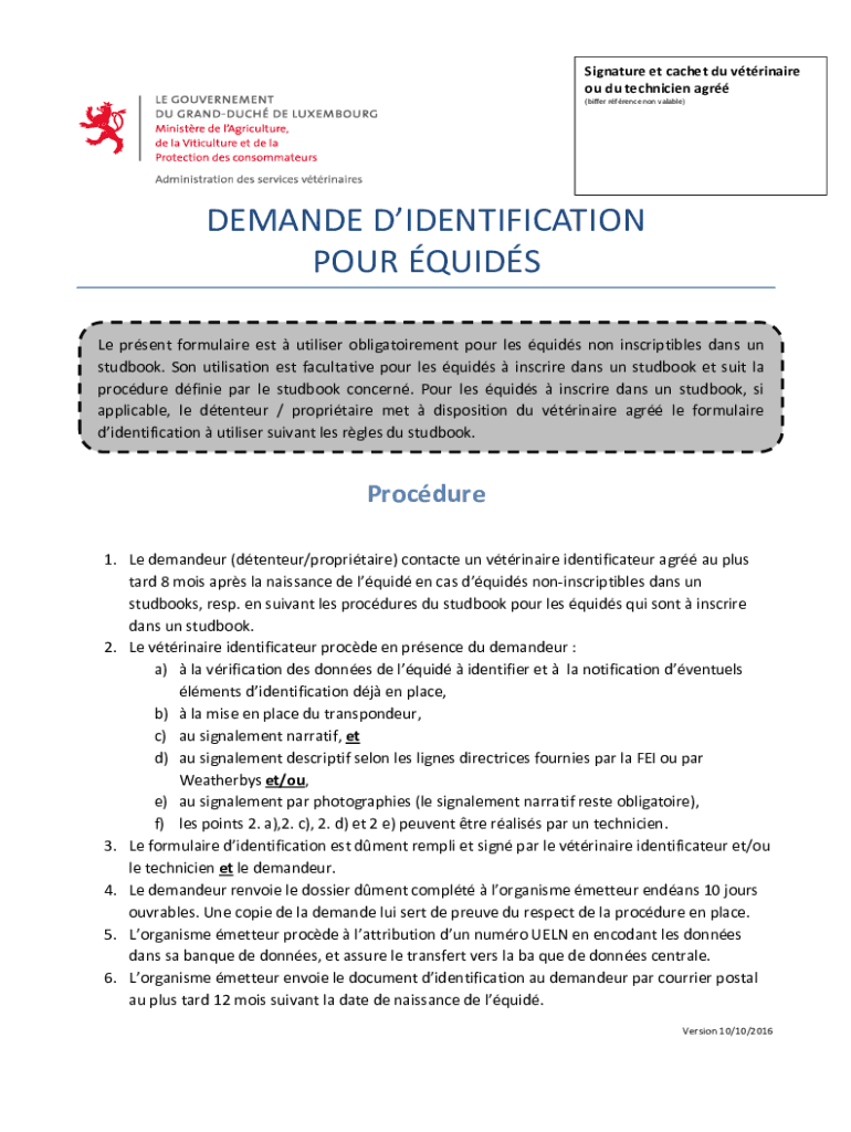 Remplissable En Ligne Version NOUVELLE procdures d'identification 201610 Fax Email Imprimer ...