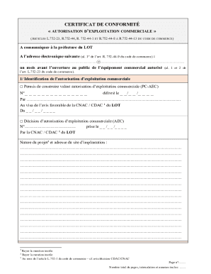 Remplissable En Ligne Fillable Online CERTIFICAT DE CONFORMIT Fax Email Print ... Fax Email ...