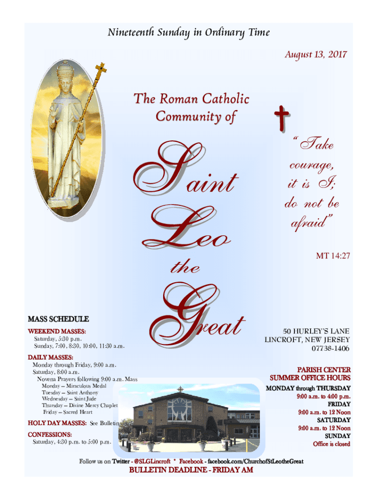 Fillable Online General Intercessions for Sunday - Our Lady Queen Of ...