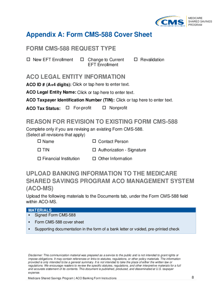 Fillable Online ACO Banking Form Instructions. ACO Banking Form ...