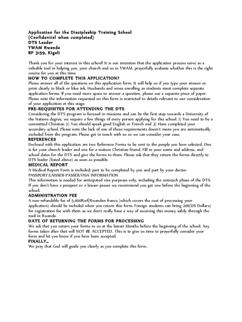 Fillable Online Fillable Online Passport/Visa Form - YWAM Rwanda Fax Email ... Fax Email Print ...