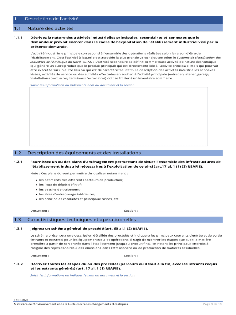 Remplissable En Ligne Formulaire d'activit - Exploitation dun ...