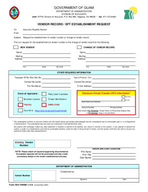 Fillable Online gsa doa guam Contact us Divisions of AccountsDOA Fax ...