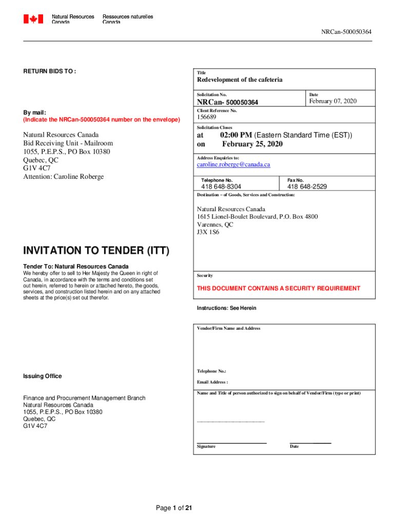 Fillable Online INVITATION TO TENDER (ITT) Fax Email Print - pdfFiller Fillable Online INVITATION TO TENDER (ITT) Fax Email Print - pdfFiller