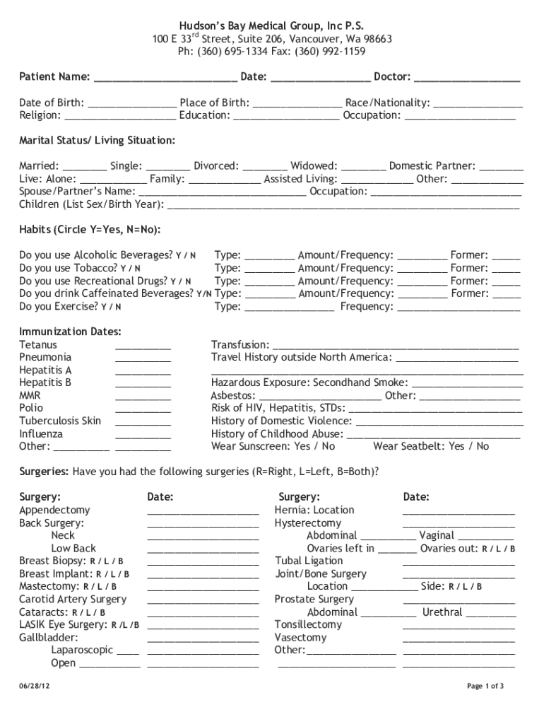 Fillable Online Information-for-your-Physician-Form2.pdf Fax Email ...