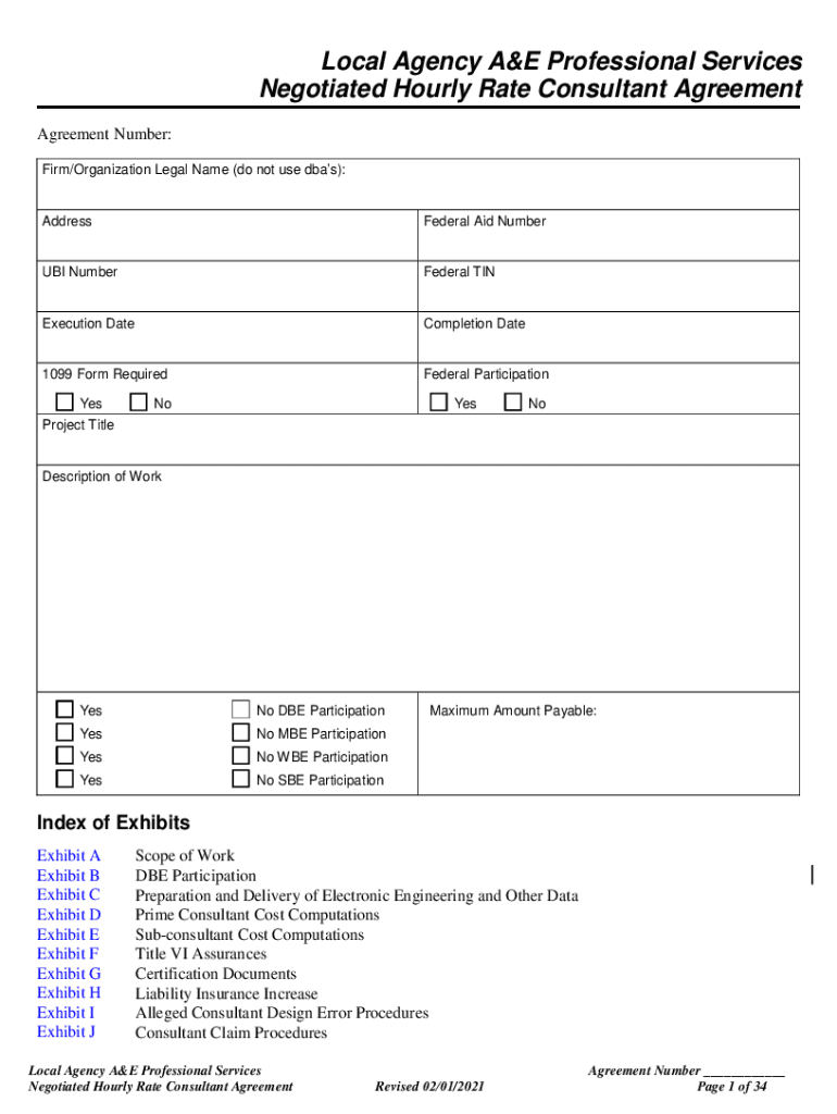 Fillable Online wsdot wa DOC The use of the TIB Consultant Agreement ...
