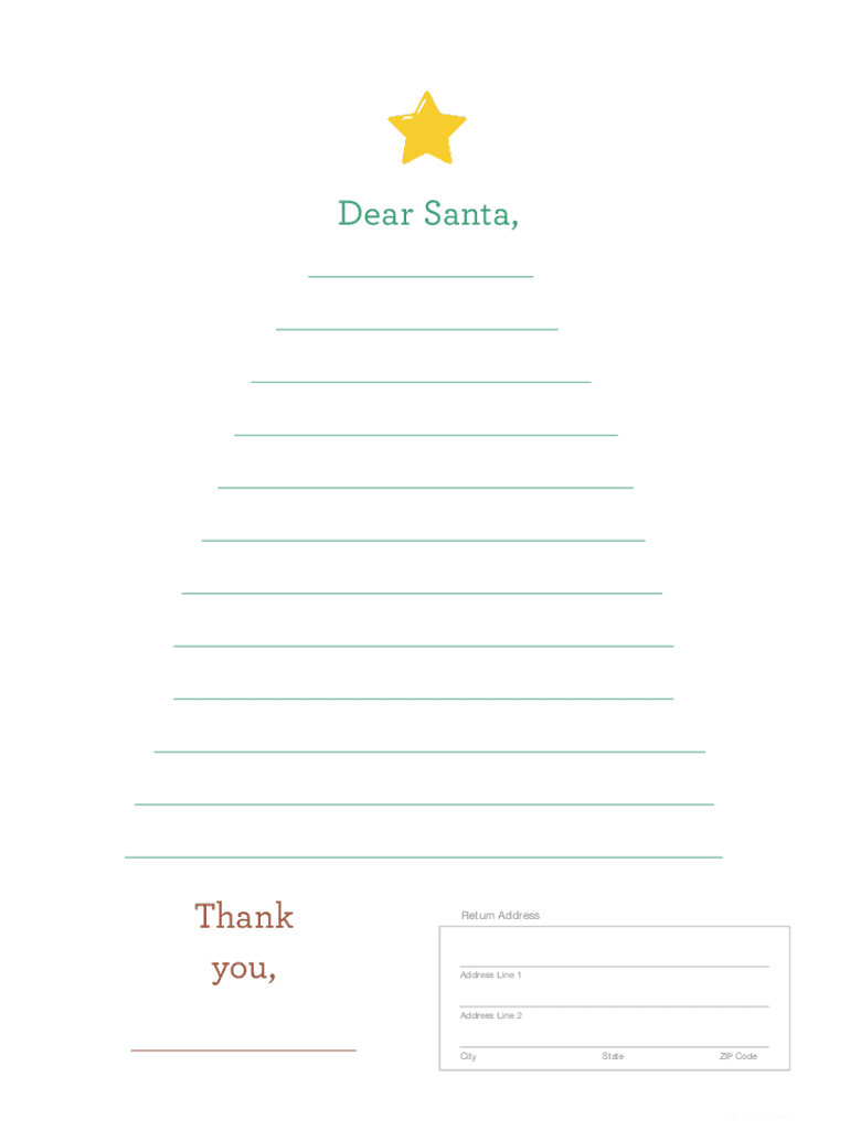 Fillable Online USPS Operation Santa Letter writing kit. USPS Operation ...