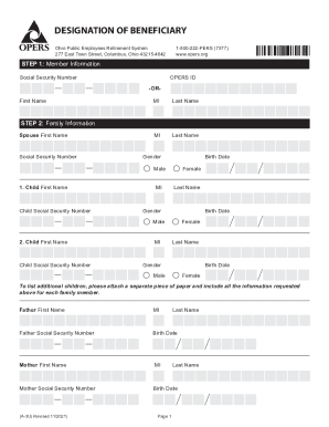 Fillable Online www.opers.orgforms-archiveA-3U-Designation-ofA-3U ...