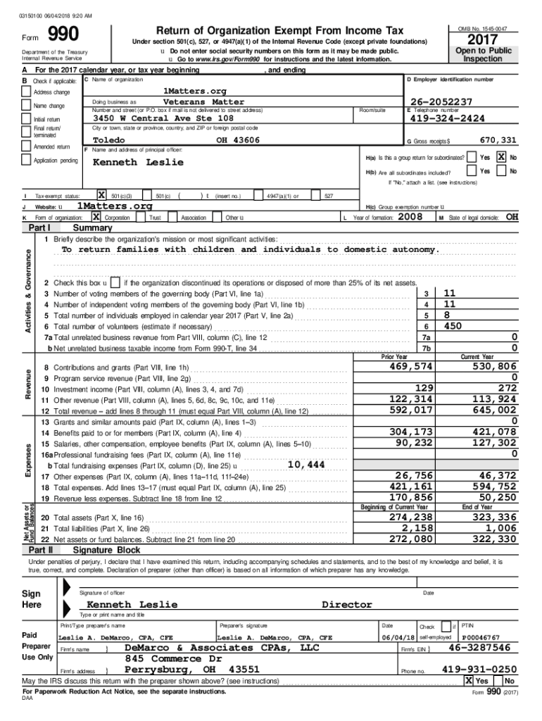 Fillable Online Fillable Online Form 990, Page 1 - Lake Christian ... Fax Email Print - pdfFiller