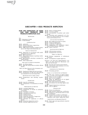 Fillable Online eCFR :: 9 CFR Part 590 -- Inspection of Eggs and Egg ...