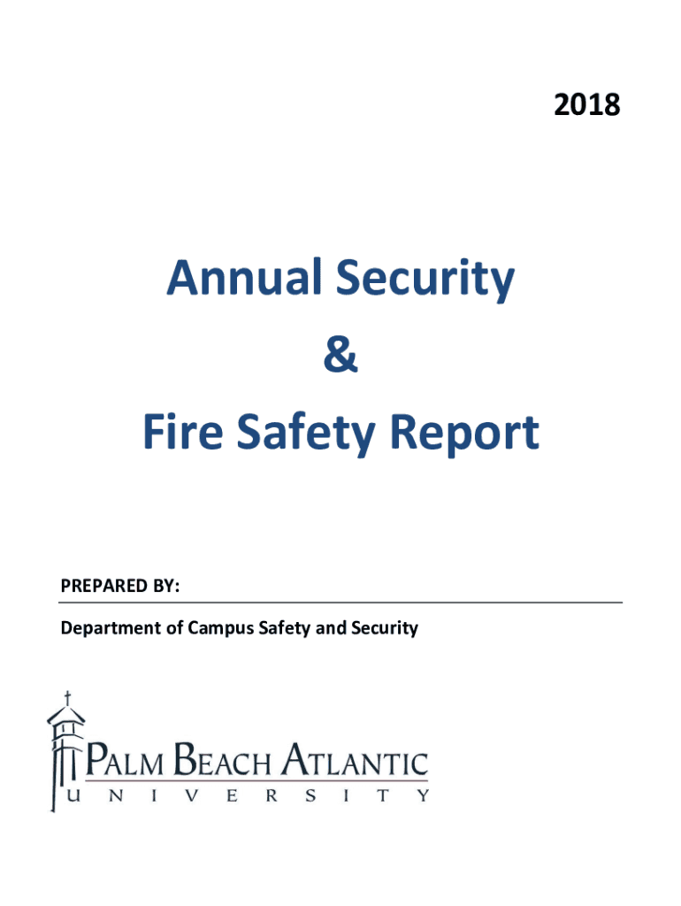 Fillable Online Annual Security Fire Safety Report Fax Email Print ...