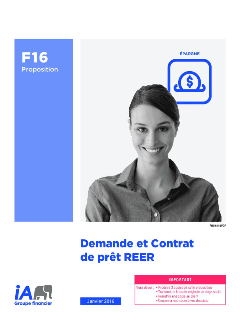 Remplissable En Ligne Demande et Contrat de prt REER - Industrielle ...