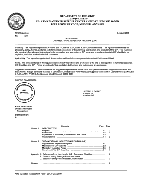 Fillable Online Brigade oip - Fort Leonard Wood bMissourib - US Army ...