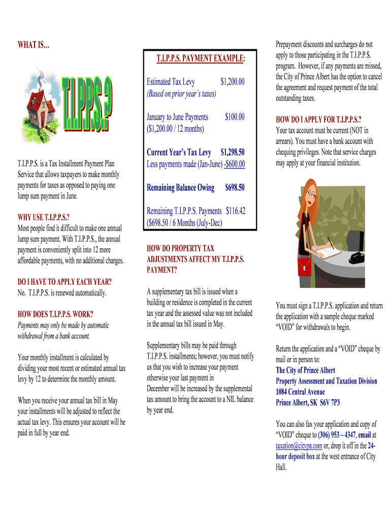 Fillable Online WHAT IS T.I.P.P.S. PAYMENT EXAMPLE Fax Email Print ...