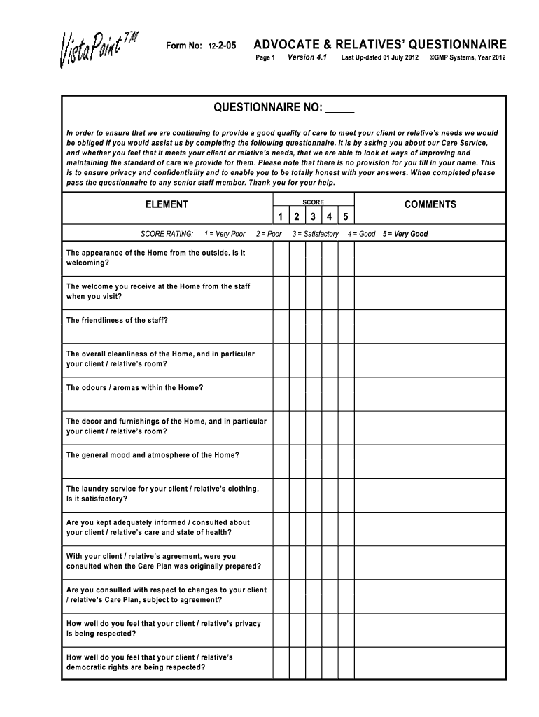 Fillable Online Sample Form No 2-05 - Advocate & Relatives ... - GMP Systems Fax Email Print ...