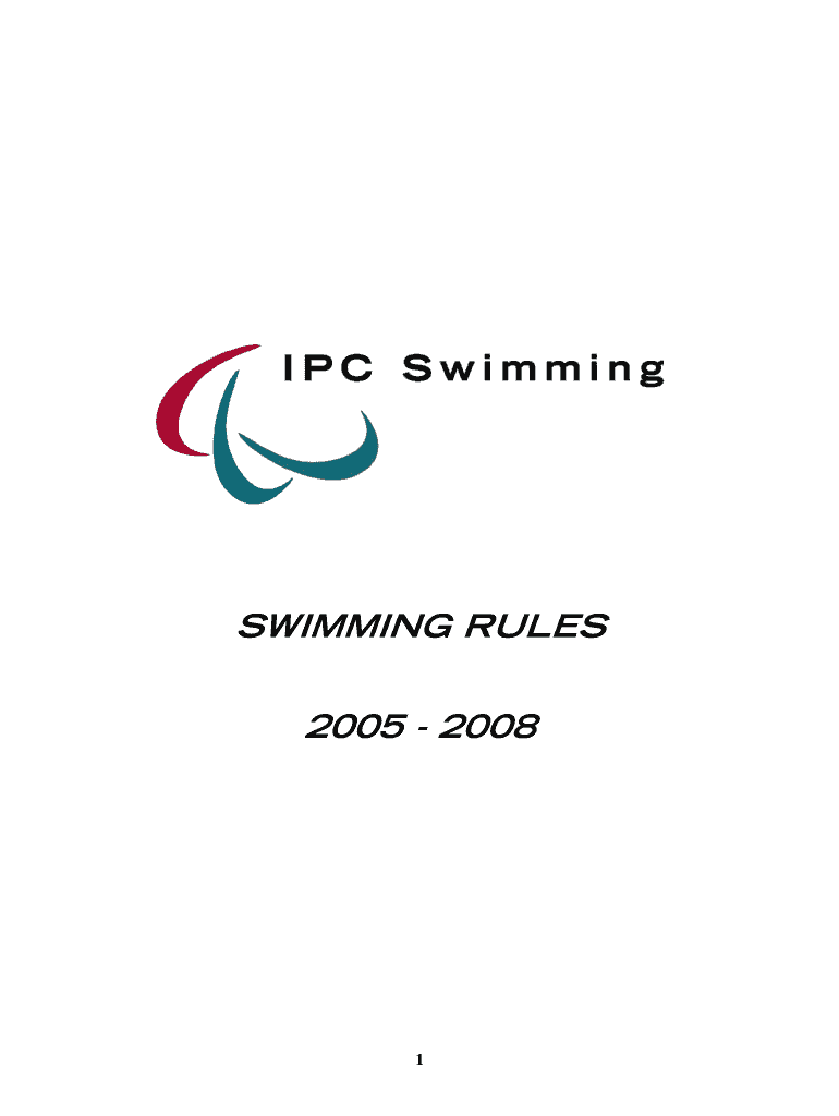 Fillable Online IPC Swimming Rules Fax Email Print - pdfFiller