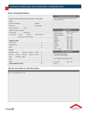 Fillable Online Home Hunting Worksheet Fax Email Print - pdfFiller