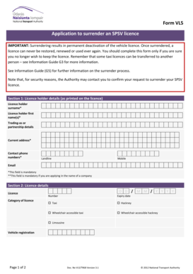 Fillable Online nationaltransport FORM VL5 - National Transport ...