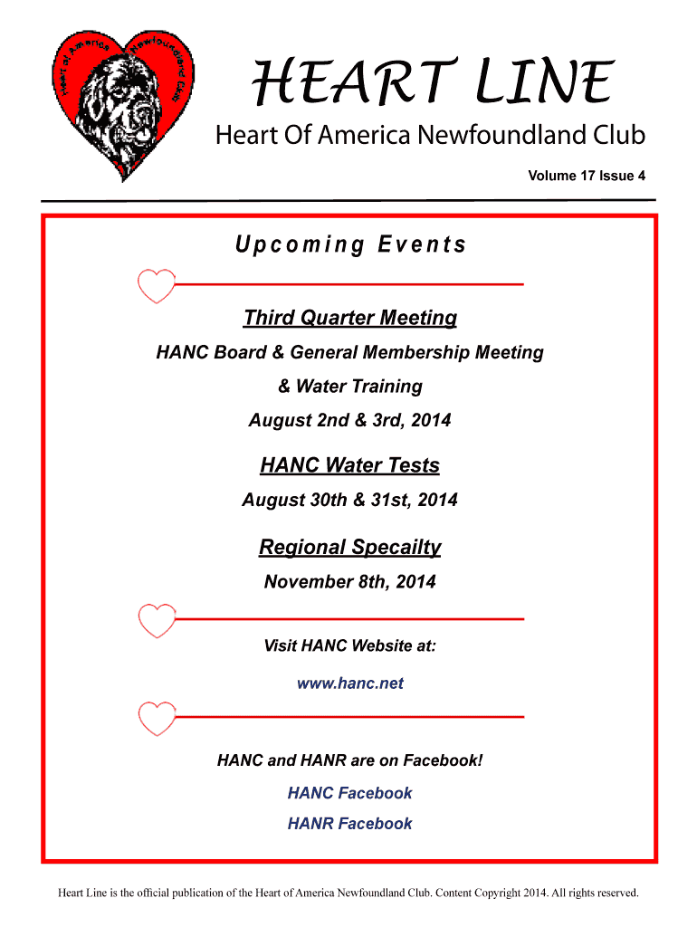 Fillable Online hanc HEART LINE - hanc Fax Email Print - pdfFiller
