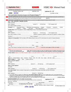 Fillable Online HSBC SIP Plus Form.pdf - FINCARE SERVICES Fax Email ...