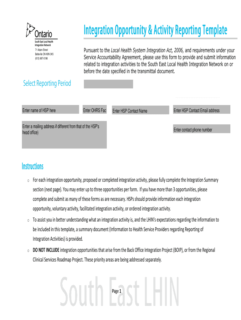 Fillable Online HSP Survey Form for MSAA reporting of ... - South East ...