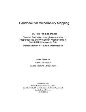 Fillable Online unep Handbook for Vulnerability Mapping Fax Email Print ...