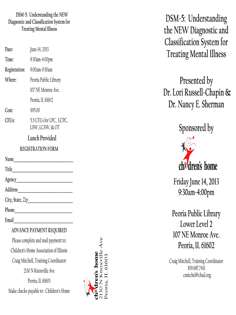 Fillable Online cca-il DSM-5 Understanding the NEW DSM-5 Understanding ...