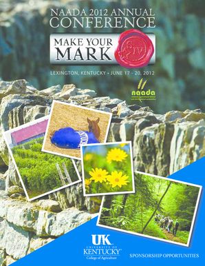 Fillable Online naada NAADA 2012 ANNUAL CONFERENCE - naada Fax Email ...
