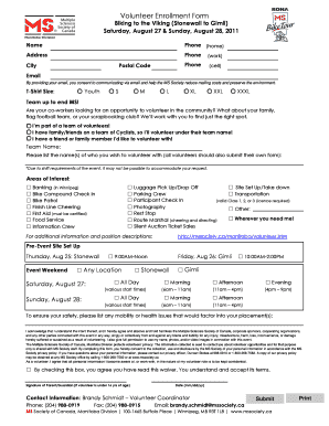 Fillable Online 2010 Bike Registration Form Fax Email Print - pdfFiller