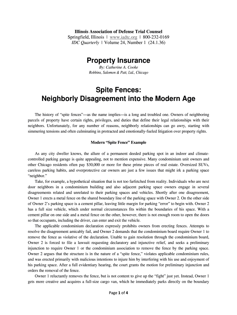 Fillable Online Spite Fences: Fax Email Print - pdfFiller