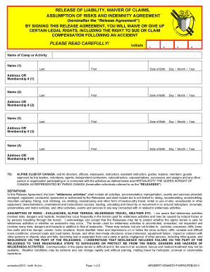 Fillable Online ACCWaiver2013 Multi Ltr Fax Email Print - pdfFiller