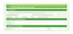 Fillable Online Salary sacrifice form - Cbus Fax Email Print - pdfFiller