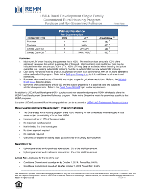 Fillable Online Guaranteed Rural Housing Program Fax Email Print ...