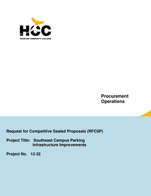 Fillable Online hccs Procurement Operations Request for Competitive ...