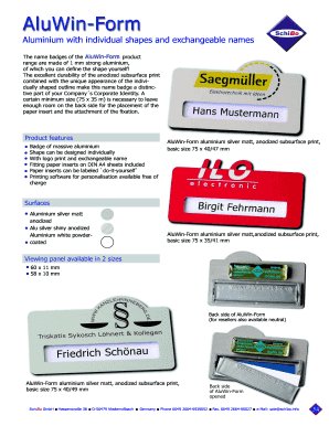 Fillable Online Aluwin-form s54-55 Fax Email Print - pdfFiller