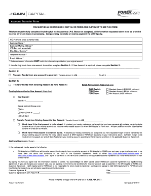 Fillable Online Acc ount Trans fer Form Fax Email Print - pdfFiller