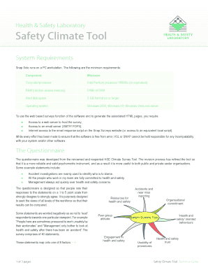 Fillable Online Health amp Safety Laboratory Safety Climate Tool Fax Email Print - pdfFiller