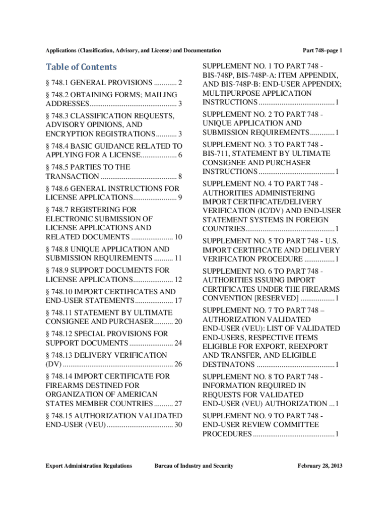 Fillable Online Fillable Online Part 748 - Application Classification ...
