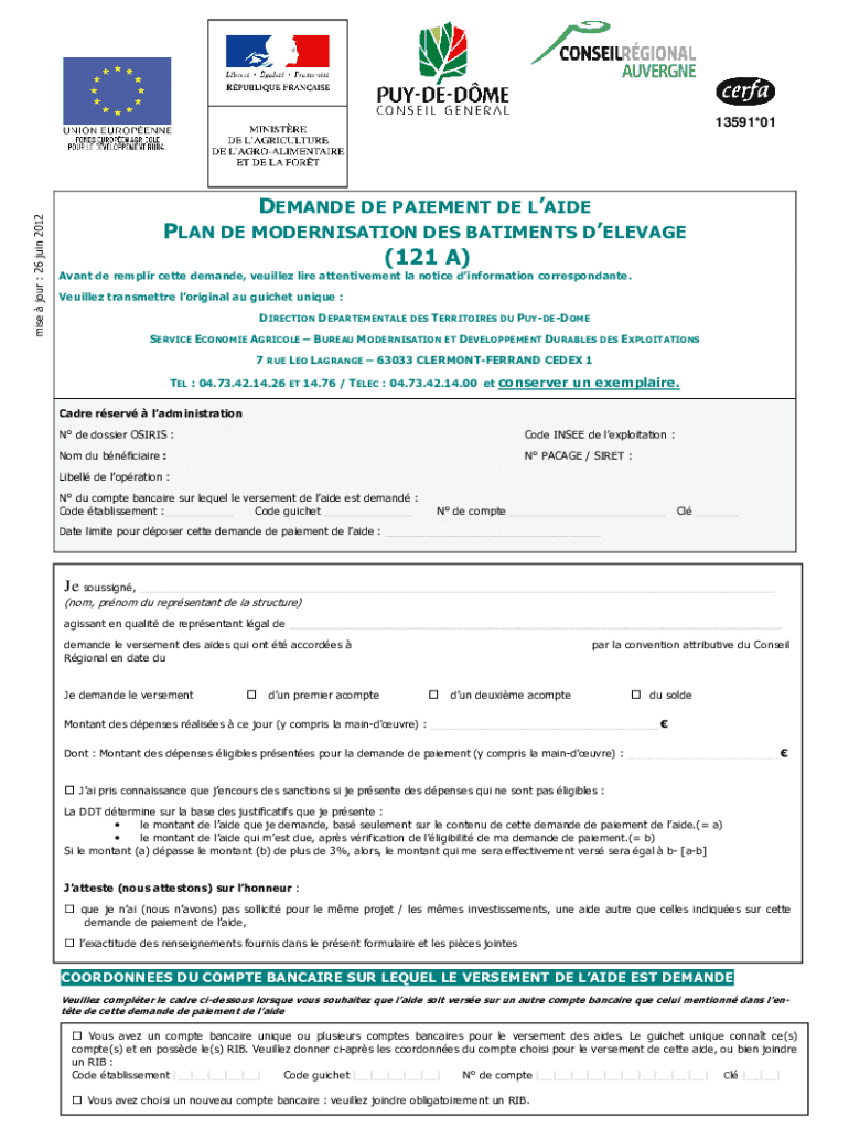 Fillable Online Fillable Online Remplissable PLAN DE MODERNISATION DES ...