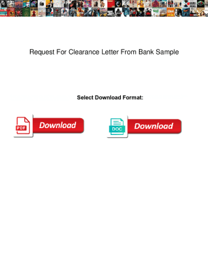 Fillable Online Request For Clearance Letter From Bank Sample. Request ...