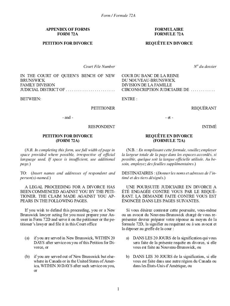 Fillable Online www2 gnb FORM-72A.fm Fax Email Print - pdfFiller