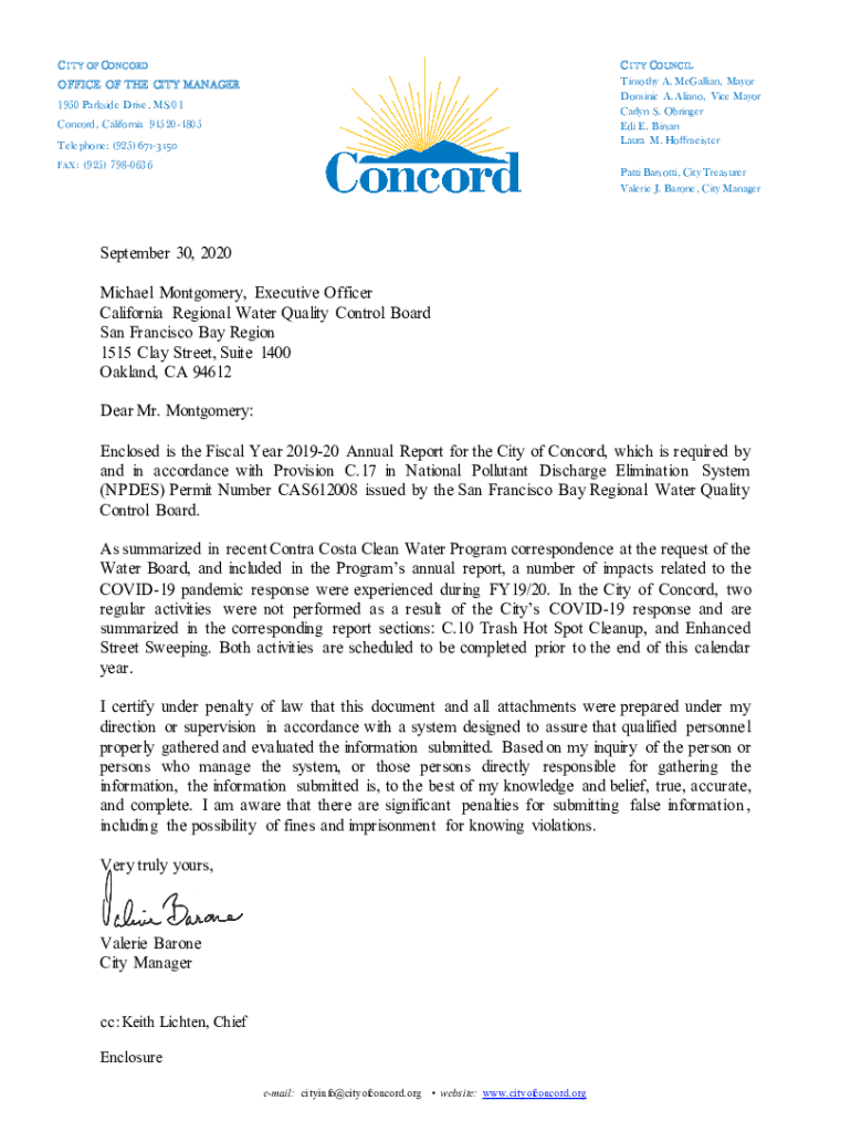 Fillable Online CITY COUNCIL E S Tim McGallian, Mayor Dominic Aliano ...