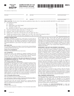Fillable Online Fillable Online FORM COMPUTATION OF TAX PREFERENCE ...
