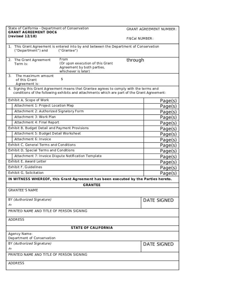 Proposition 68 Scope of Work Template - California Doc Template | pdfFiller